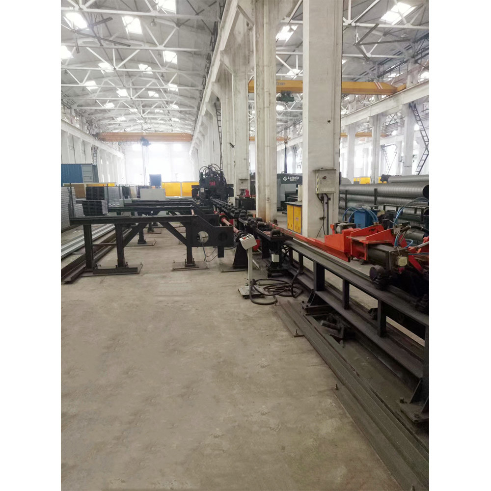 Steel Construction CNC C Channel Steel Beam Punching Marking Shearing ...