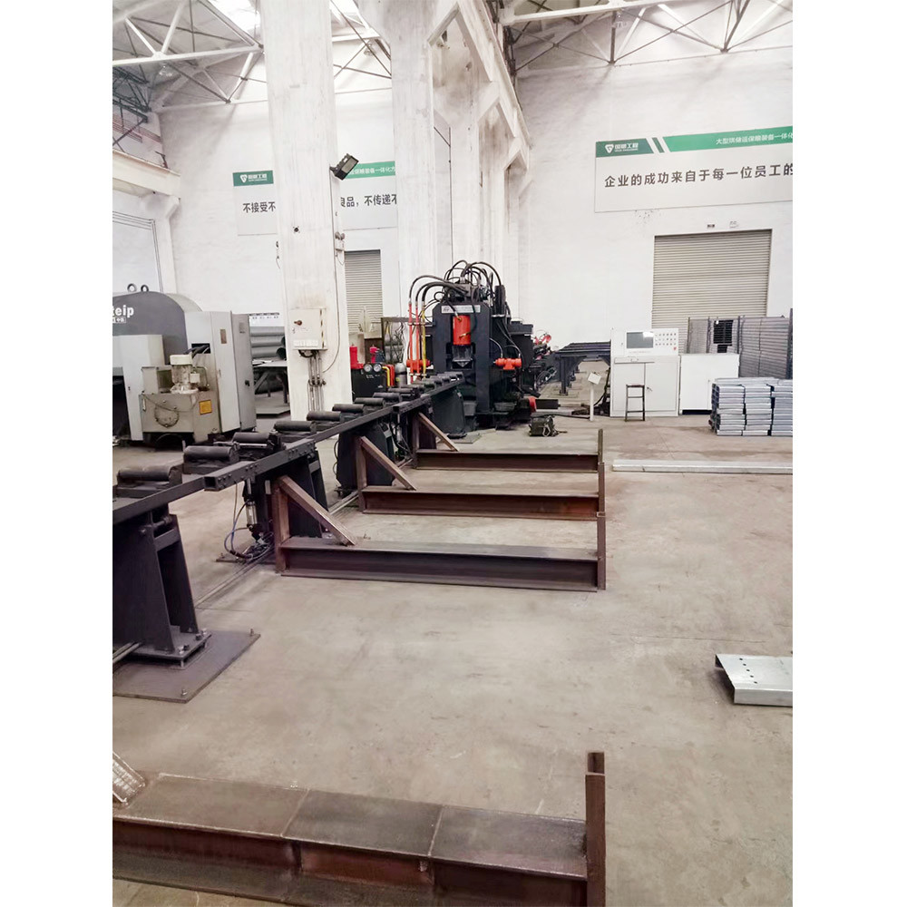 Steel Construction CNC C Channel Steel Beam Punching Marking Shearing ...
